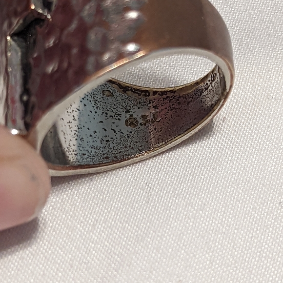 RS Covenant | Jewelry | Rsc Hammered Silver Cross Ring Sz 65 | Poshmark